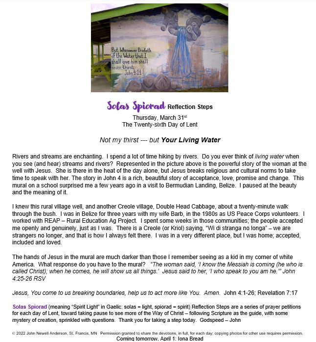 Water from the Wall – Spirit Light Lent Devotions